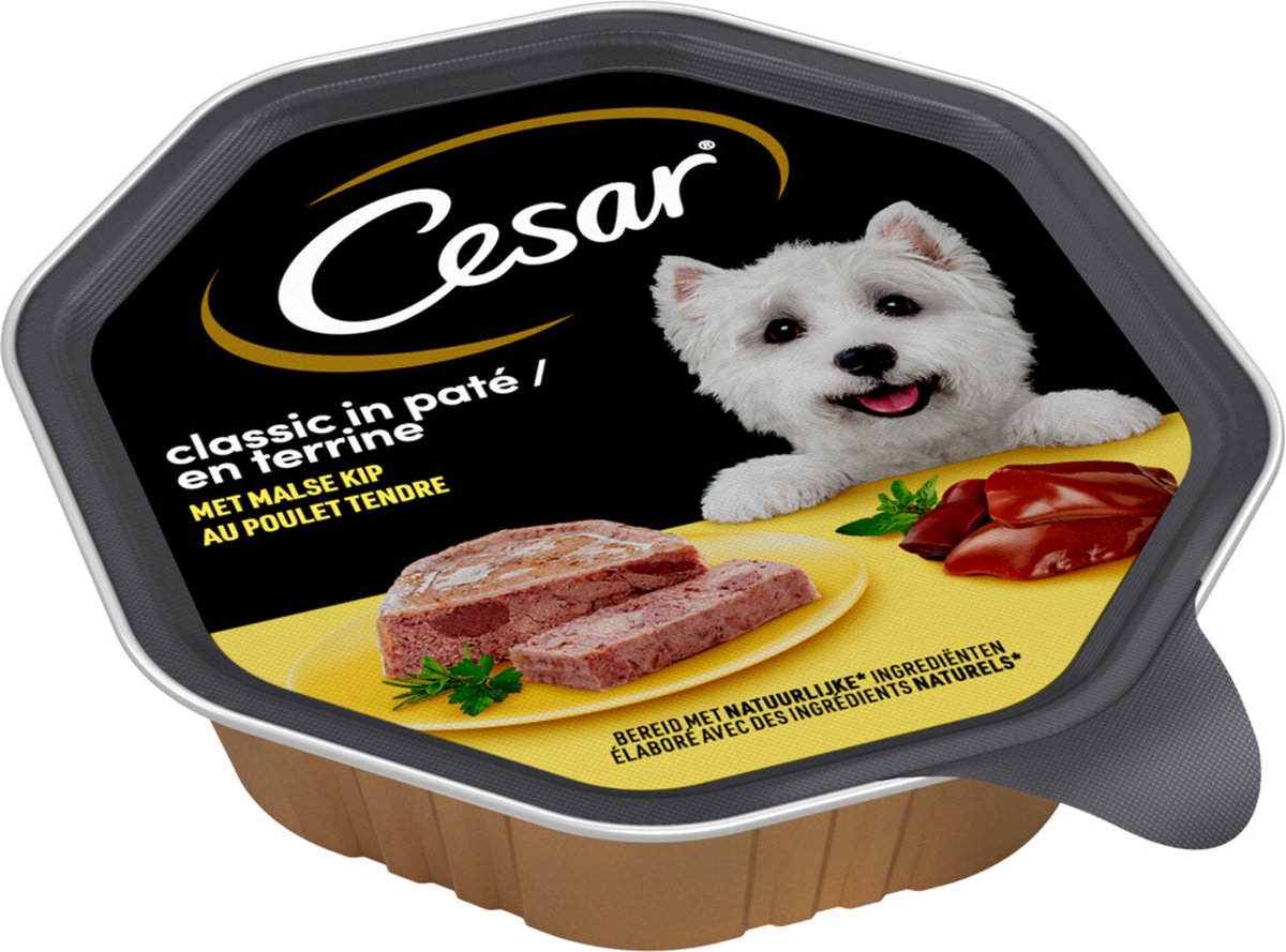 Cesar Classic Paté Honden Natvoer - Kip - 14 x 150 gr | bol.com