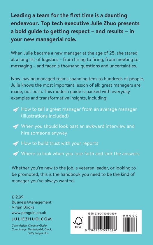 The Making of a Manager | 9780753552896 | Julie Zhuo | Boeken | bol