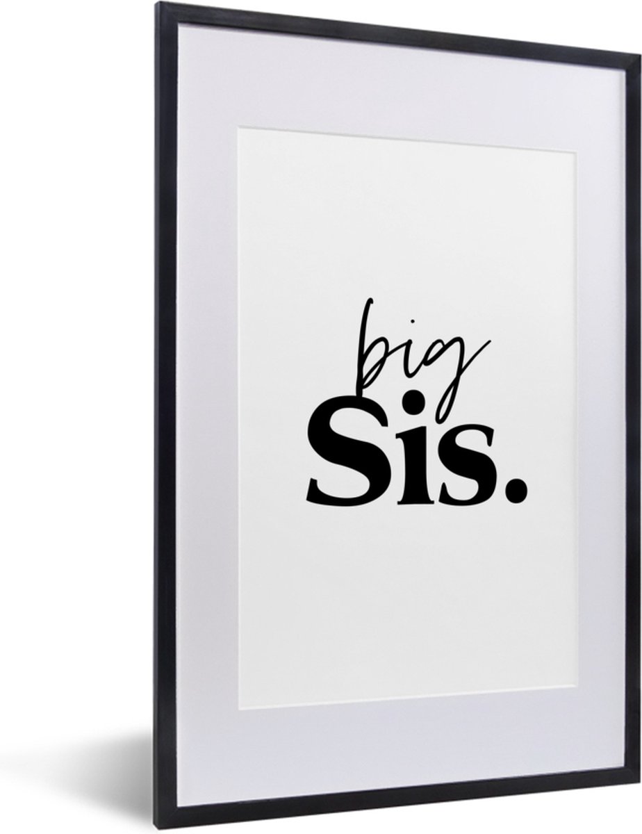 Fotolijst incl. Poster - Zus - Quotes - Grote Zus - Zussen - Spreuken ...