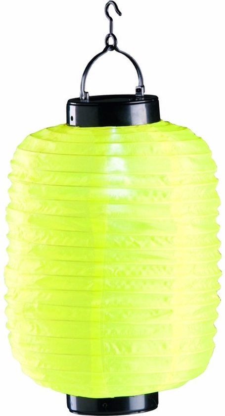 LED Solar Lampion 20 x 55 cm - Geel | bol
