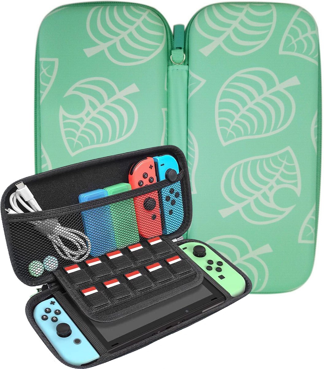 Hoes Geschikt Voor Nintendo Switch Oled Case Hoes Blaadjes Hard Cover