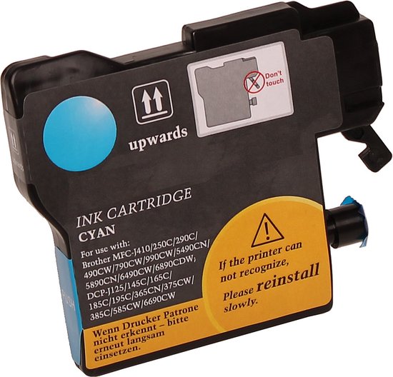 Huismerk inkt cartridge voor Brother LC-985C LC-985 cyan voor DCP-J125 ...