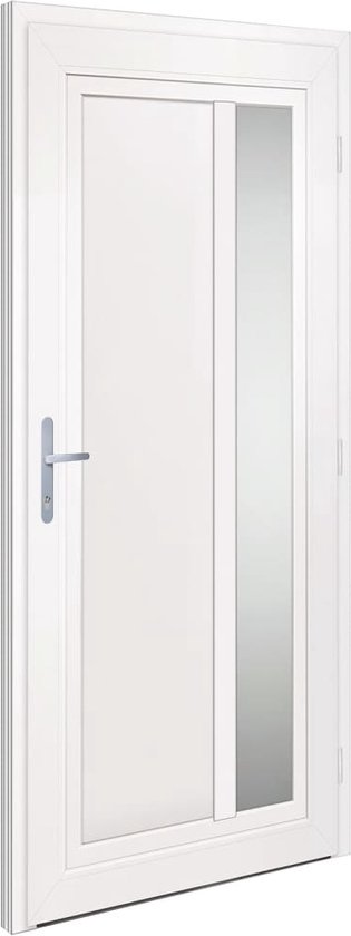 vidaXL Voordeur 98x208 cm PVC wit | bol.com