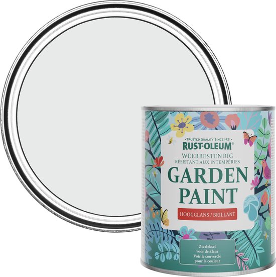 Rust-Oleum Grijs Tuinverf Hoogglans - Monaco Mist 750ml | bol.com