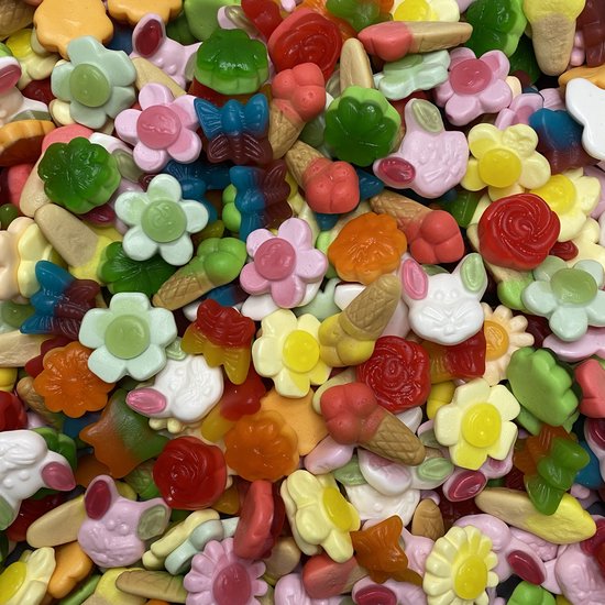 Lente snoep mix - 500 gram - Snoepgoed - Snoepjes - Lente decoratie ...
