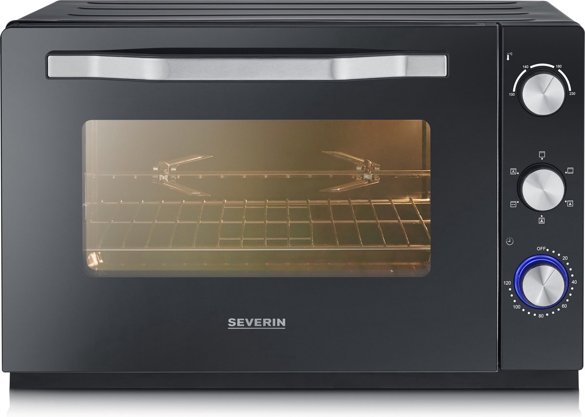 Vrijstaande Oven - Mini Oven - 60 Liter - 2000W - Zwart | bol.com