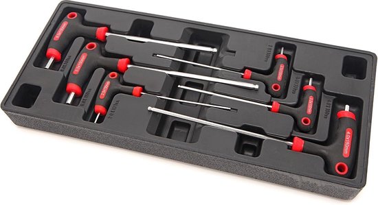 HBM 7 Delige T-Greep Inbusset Inlay voor HBM Gereedschapswagen | bol