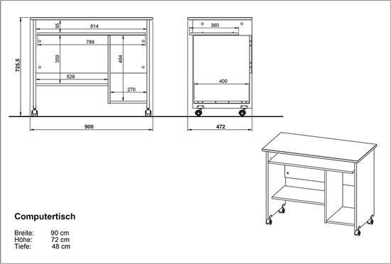 bureau - Computer table / Computertafel , thuiskantoor, bureau ...