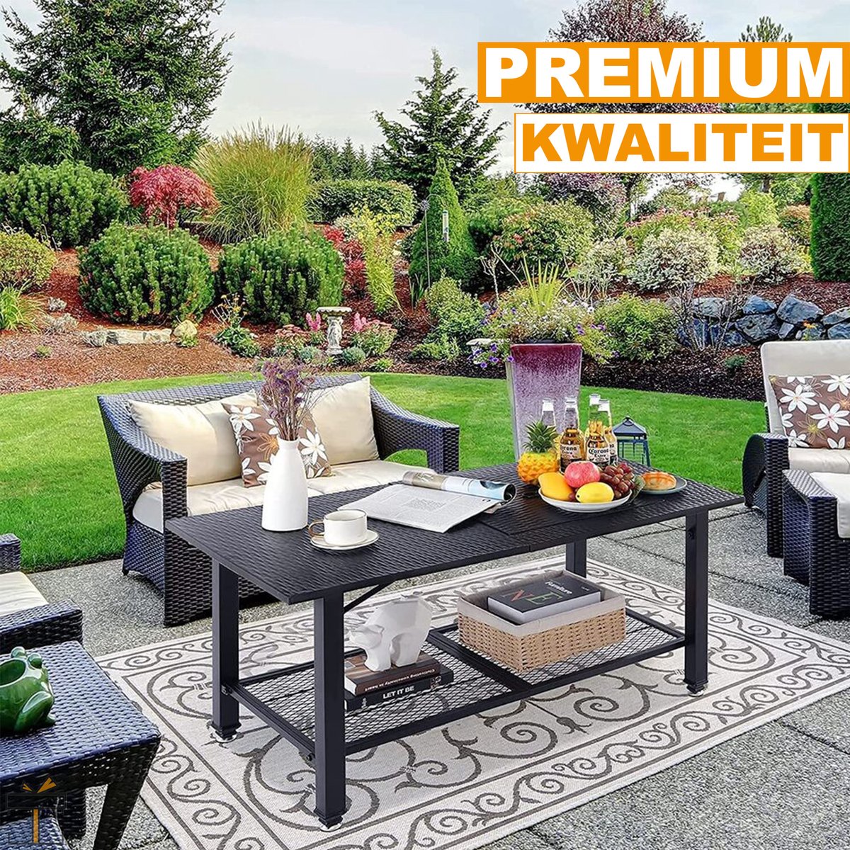 BBQ tafel deluxe - 2in1 - Tuintafel en barbecue - Vuurkorf of ijsbak ...