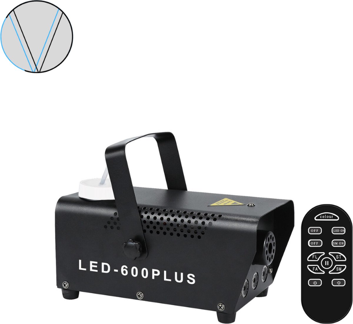 Rookmachine – Stroboscoop 3 Kleuren – Discolamp Met Afstandsbediening ...