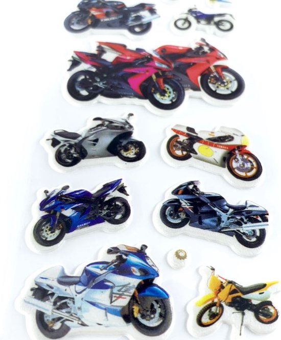 12 stickervellen motors - motorfietsen - motor | bol