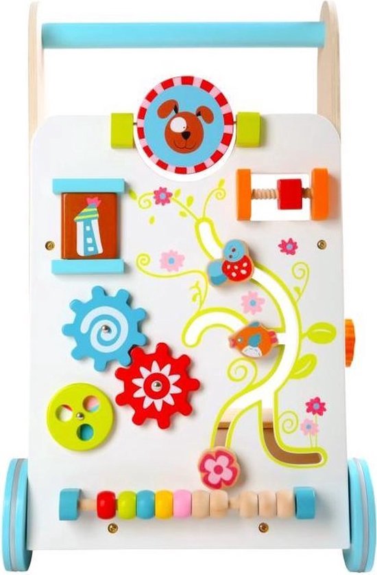 Loopwagen - loopkar - 32x31x50 cm - hout | bol