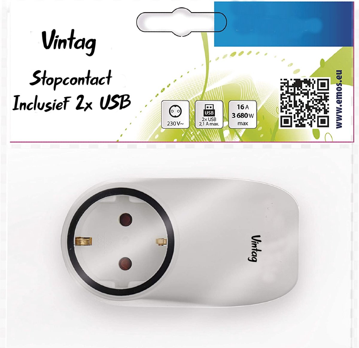 Stopcontact met 2x USB poorten - Geïntegreerde USB en Stopcontact ...