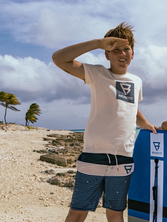 Brunotti Waymondy Jongens Zwemshort | Blauw - 140 | bol.com