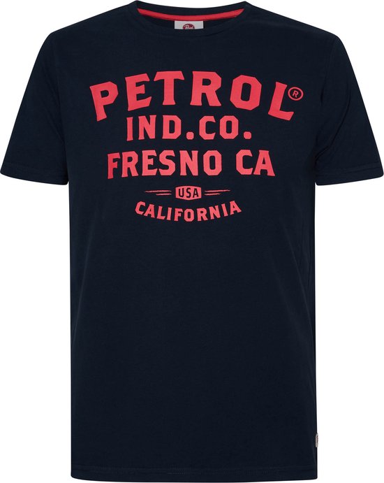 Petrol Industries - Heren Petrol Logo T-Shirt - Blauw - Maat XXXL | bol.com