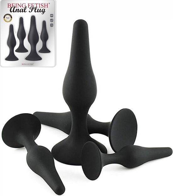 Being Fetish Buttplug 4 Delig Buttplug Set Sex Toys Voor Man En