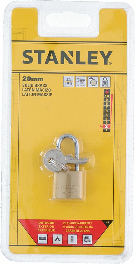 Sleutelslot Stanley Blik Boog (2 cm) | bol.com