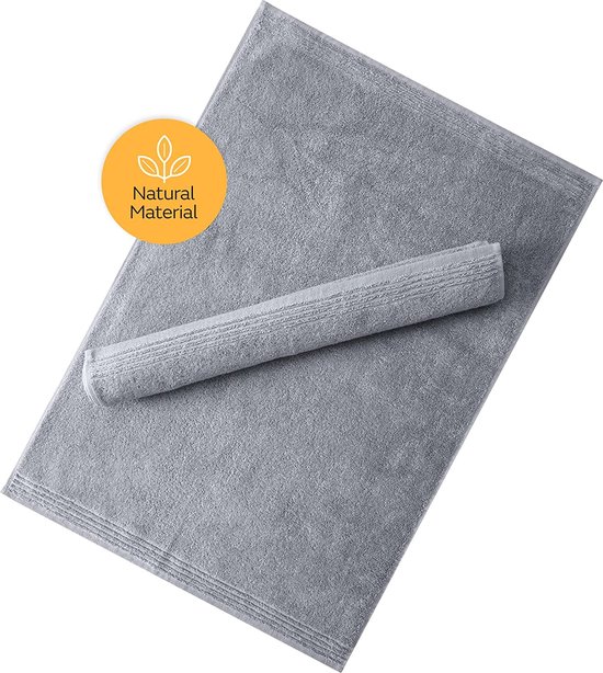 Premium badmat set van 2, 100% katoen (Oeko-Tex gecertificeerd), zacht ...