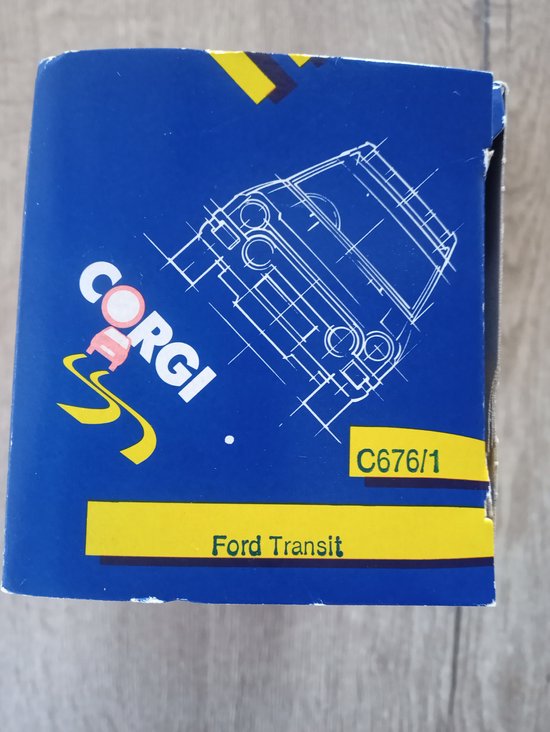 Ford Transit Corgi Toys C676/1 , 1 : 36 Ford Transit Bluebird 1986 ...