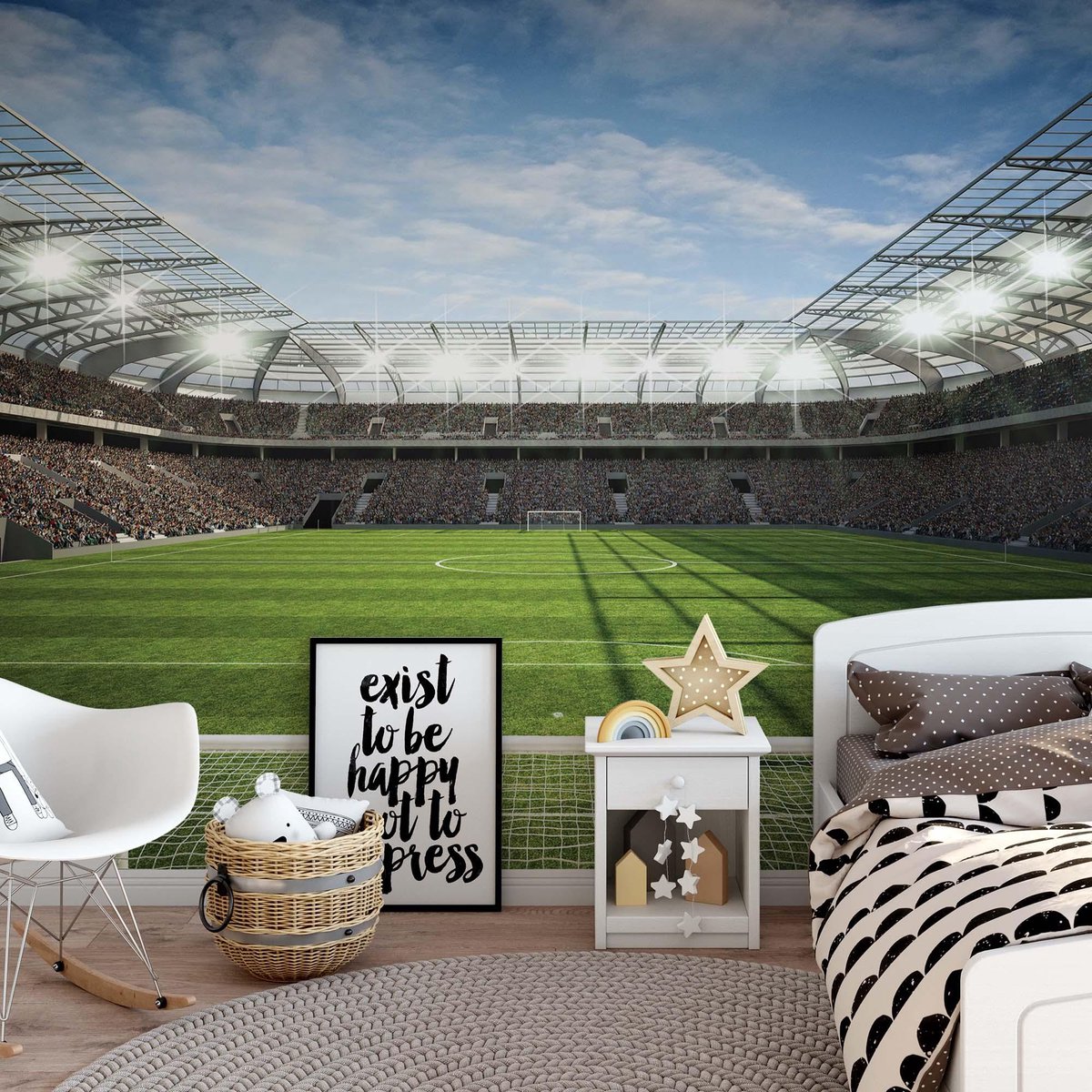 Fotobehang - Vlies Behang - Voetbalstadion - Stadion - Voetbal ...