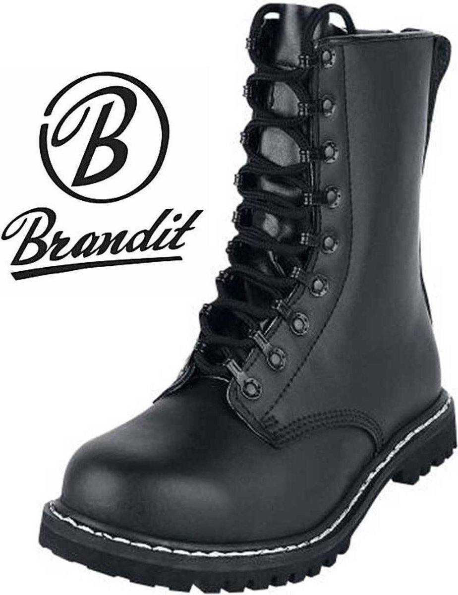 Brandit Combat Springerstiefel Para Zwart Legerkisten Uniseks Size : 41 ...