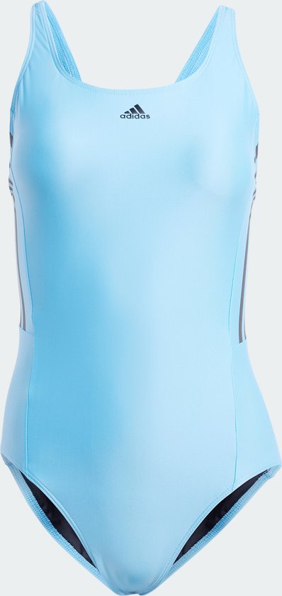 adidas Performance Mid 3-Stripes Badpak - Dames - Blauw- 38 | bol
