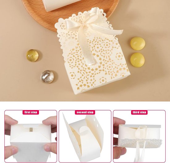 30 STKS Holle Papier Snoep Dozen Gift Wrapping Dozen, Bloem Patroon ...