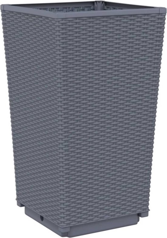 vidaXL - Plantenbakken - 4 - st - 32,5x32,5x57 - cm - polypropeen ...