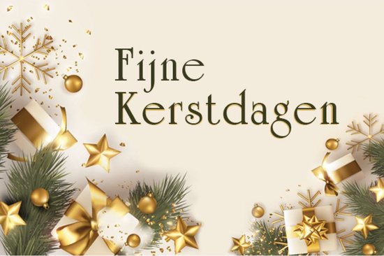 Fijne Kerstdagen Spandoek 125x250cm | bol