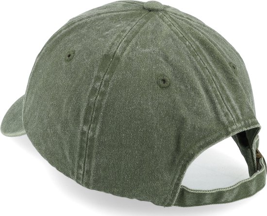 Hatstore- Tree Of Life Engraved Patch Olive Washed Dad Cap - Wild ...