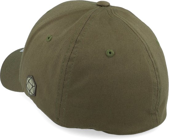 Hatstore- Swords Crossed Wooly Combed Olive Flexfit - Critiql Hit Cap | bol
