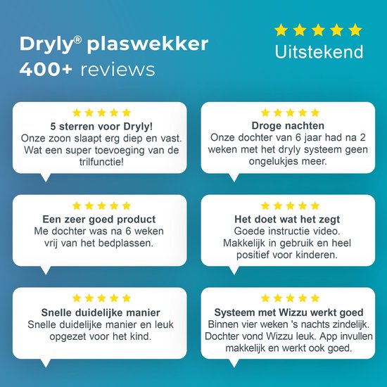Dryly Plaswekker tegen Bedplassen voor Jongens - Zindelijkheidstraining ...