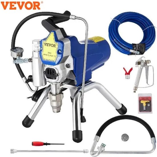 - Airless - Spuitmachine - Verfpistool - Verfspuit - 2200W - Blauw ...