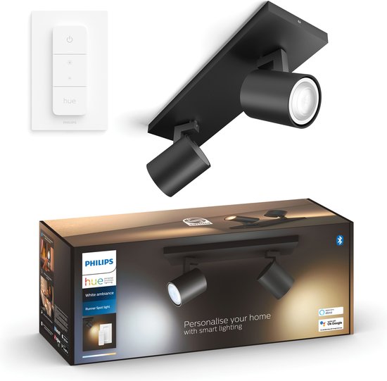 Philips Hue Runner opbouwspot - warm- tot koelwit licht - 2 spots ...