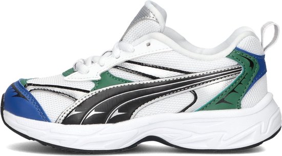 Puma Morphic Techie Lage sneakers - Jongens - Wit - Maat 39 | bol