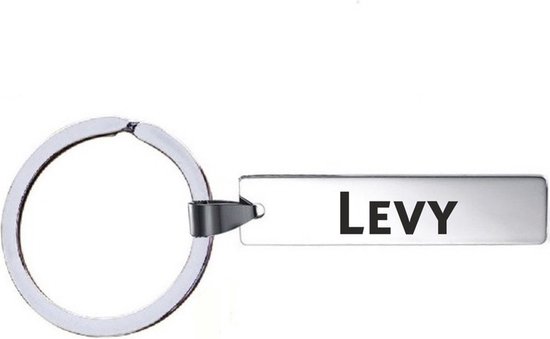 Sleutelhanger Met Naam - Levy - RVS | bol