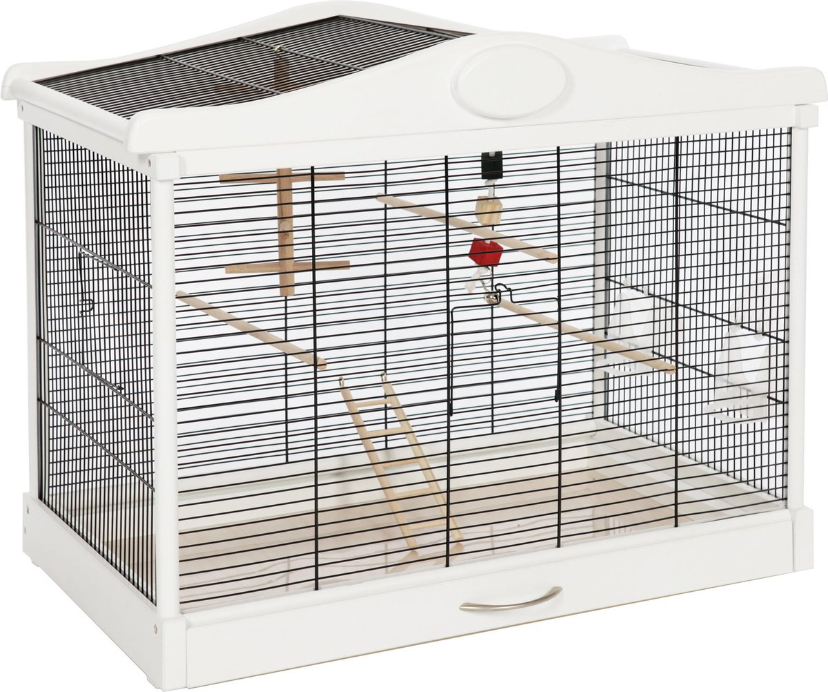 Vogelkooi Helena - Luxe kooi voor vogels - hout | bol.com