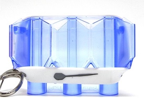 L-Style Krystal Clear Blue Flight Case | bol