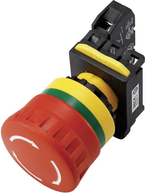 DECA A20B-V4E11R Noodstopschakelaar Met contactelement 240 V/AC 6 A 1x ...