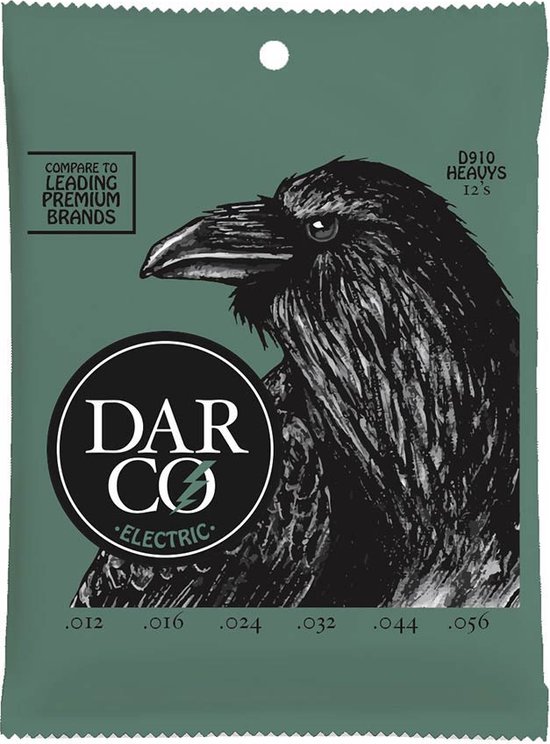 Darco D910 snaren set elektrisch, nickel wound, jazz light, 012-016-024 ...