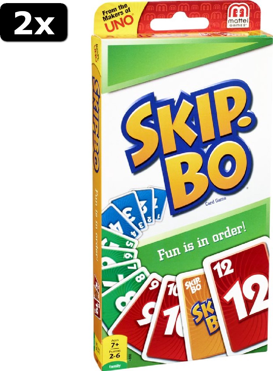 2x Skip-Bo - Mattel Games - Jeu de cartes | Jeux | bol.com
