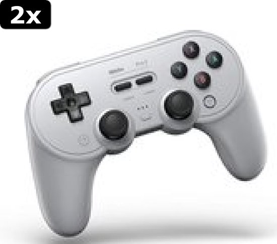 2x 8Bitdo Pro 2 Gamepad Grey Edition | bol.com