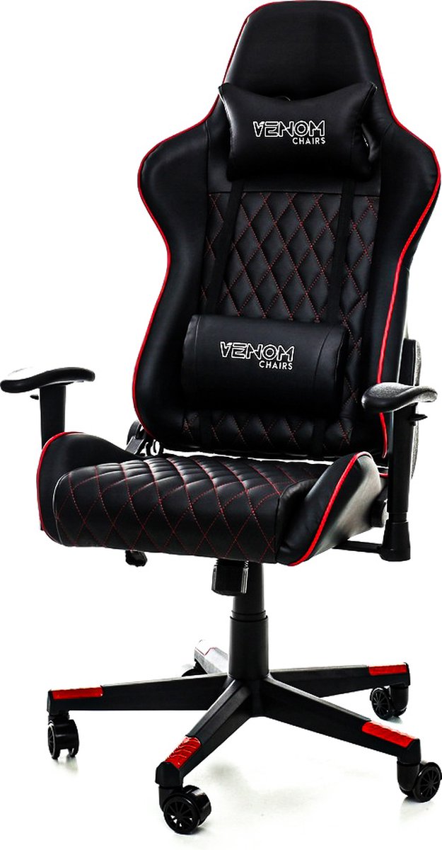 Venom - Extreem ergonomische en draaibare gamer PC- Gaming stoel ...