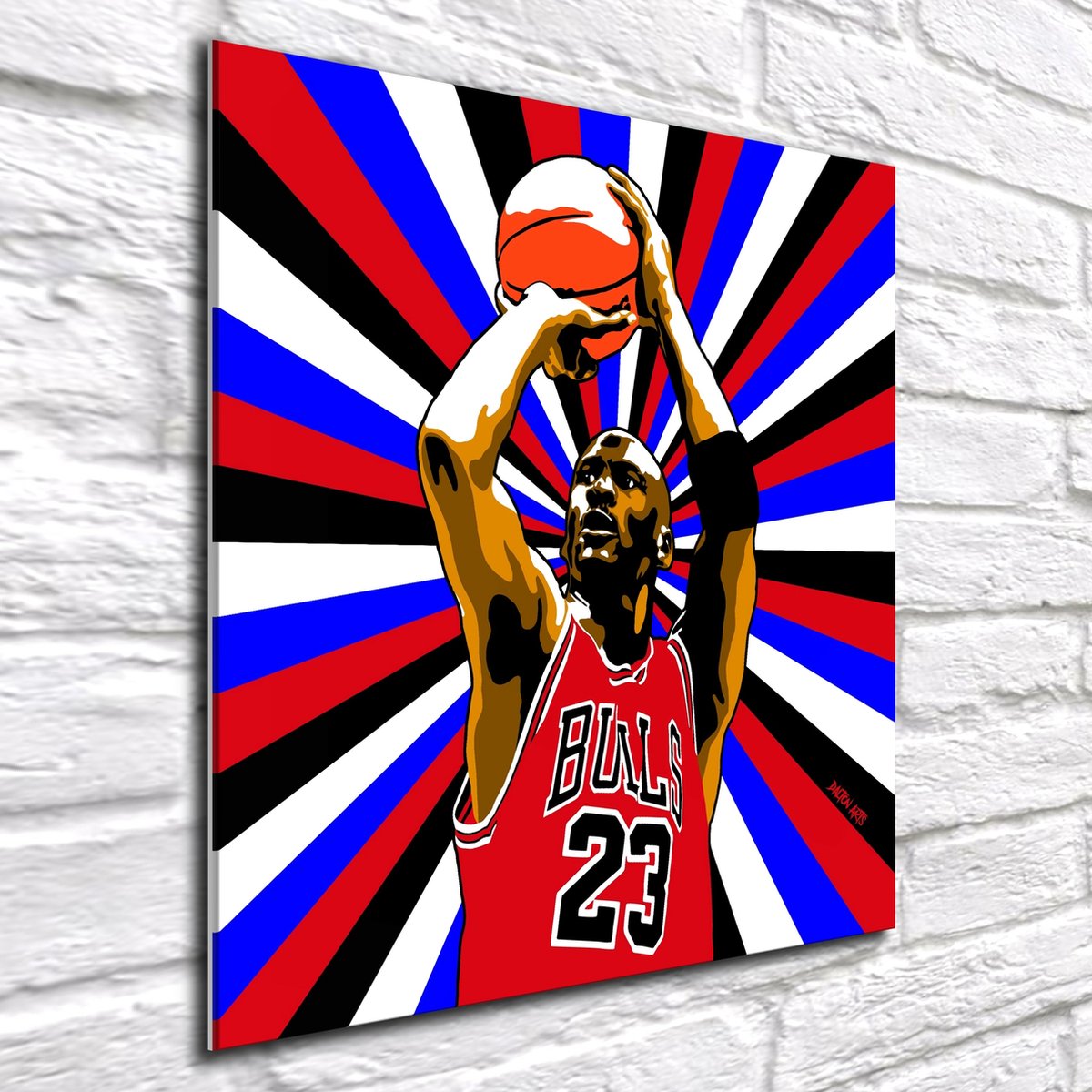 Michael Jordan Pop Art Poster - 90 x 90 cm Papier photo Mat 180 gr ...