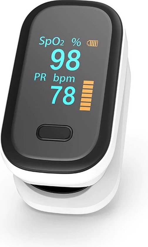 Zuurstofmeter Vinger - Pulseoximeter - OLED Display - Hartslagmeter ...