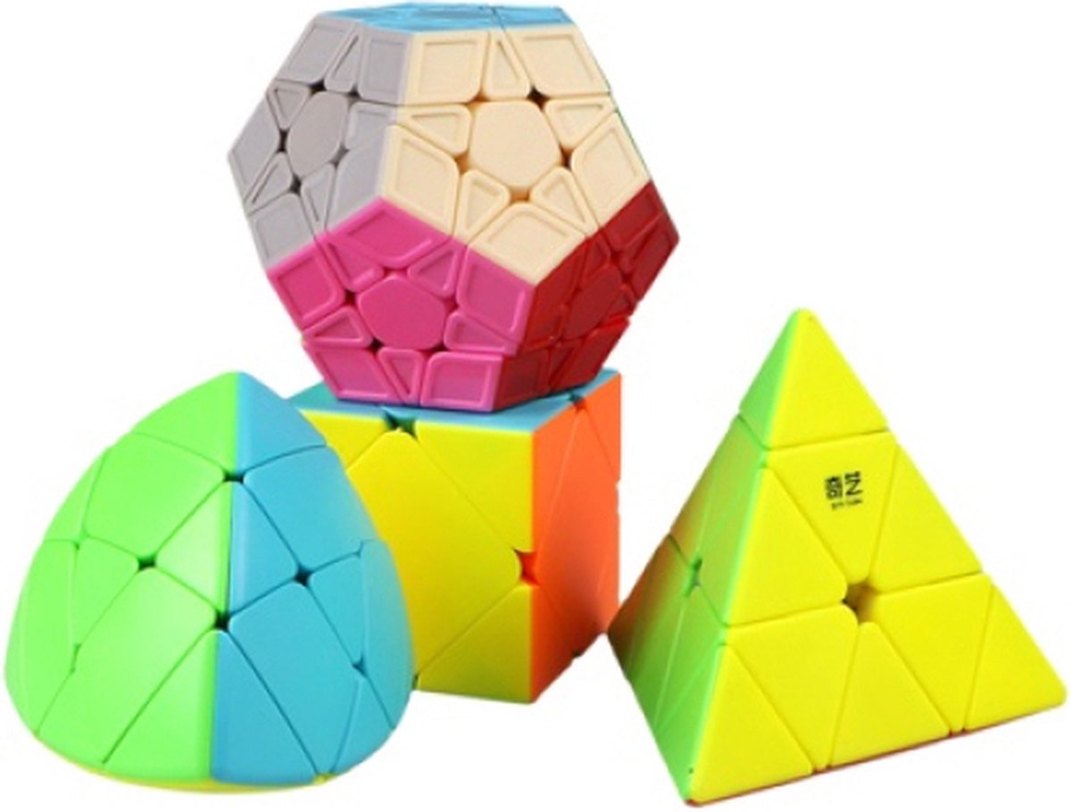 Qiyi Kado Verpakking Pyraminx, Skewb, Megaminx & Mastermorphix | Games ...