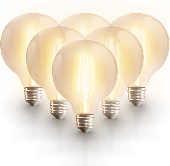 Hoftronic Smart Set Van 6 Smart E27 Led Filament Lampen G95