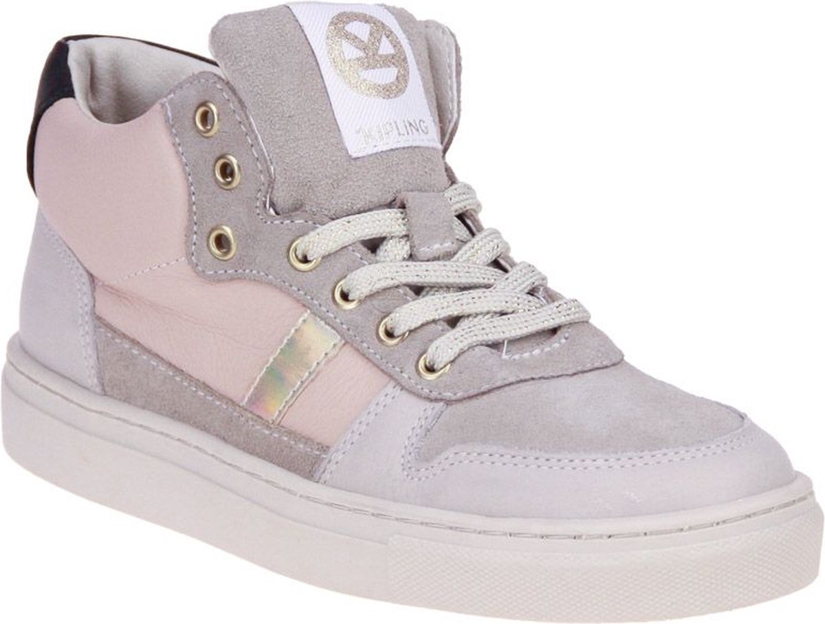 Kipling Kinou Taupe-Roze Sneaker | bol.com