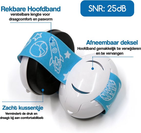 Protectby Baby Gehoorbescherming - Verstelbaar Gehoorbeschermer - Oordoppen Kind -... | bol.com