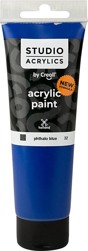 Acrylverf – Blauwe Verf – Acrylaatverf – Acrylic paint – Hobbyverf ...